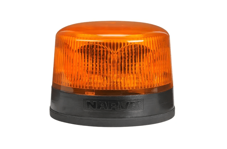 9-33 VOLT SHORT PROFILE EUROTECH II LED STROBE/ROTATOR (AMBER), MAGNET