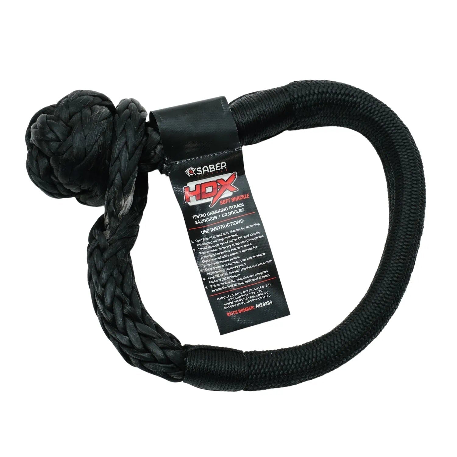 24,000KG HDX Technora Bound Soft Shackle