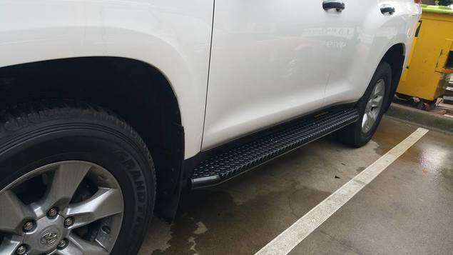 Steel Side Steps to suit Toyota Prado 150 Series 11/2017+